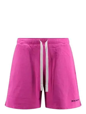 Palm Angels Embroidered Logo Sweatshorts - Pink
