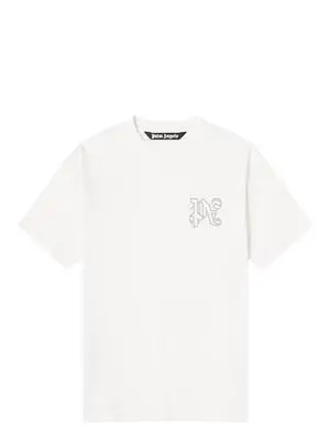 Palm Angels Monogram Stud Classic T-shirt - White