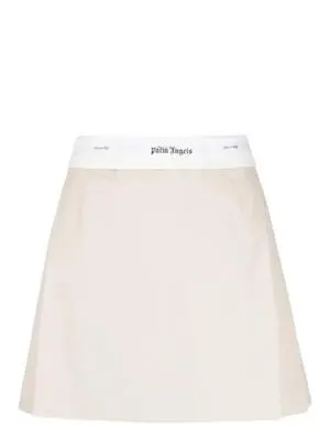 Palm Angels Reversed Waistband Chino Skirt - Beige