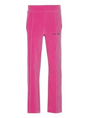 Palm Angels Velvet Track Pants - Pink
