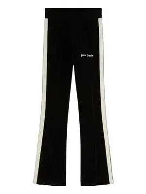 Palm Angels Velvet Flare Track Pants - Black