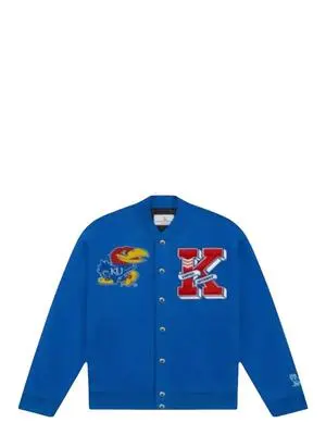 OVO Kansas Jayhawks Varsity Jacket - Blue