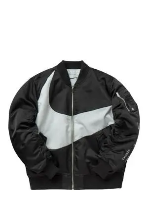 Nike Therma-fit Synthetic Fill Reversible Bomber Jacket - Black/white