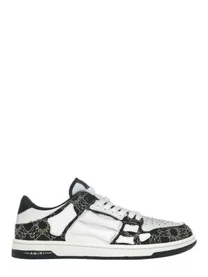 Amiri Skel Top Low Quad Monogram Sneakers - White/black
