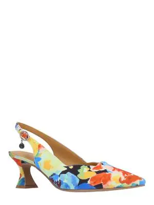 J. Reneé J. Reneé Anara Slingback Pumps Blue/ Yellow/ Green