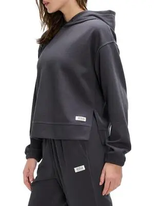 PELOTON Waffle Snap Pullover Hoodie - Slate