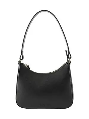 Gigi Pip Gigi Pip Lyra Classic Genuine Leather Handbag Black