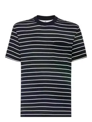 Brunello Cucinelli Striped T-shirt - Blue