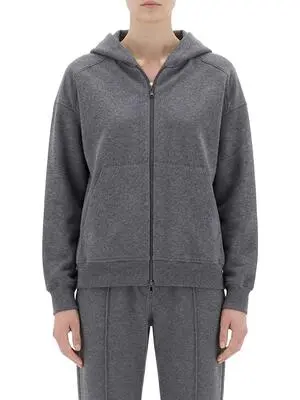 Brunello Cucinelli Brunello Cucinelli Full Zip Hoodie Grey