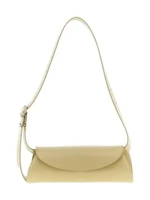 JIL SANDER Jil Sander Cannolo Shoulder Bag In Leather Beige