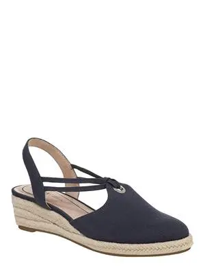LIFESTRIDE LifeStride Kennedy Espadrille Wedge Sandal Navy
