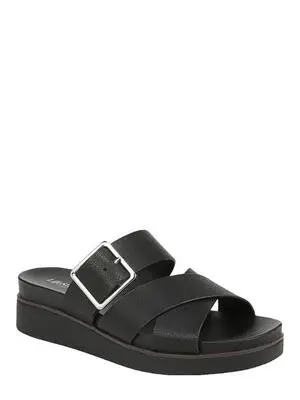 LIFESTRIDE Getaway Platform Slide Sandal - Black