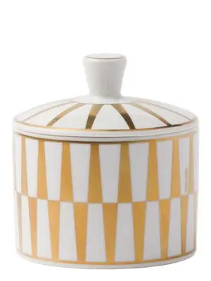 Prada Porcelain Sugar Bowl - White/gold