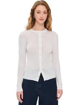 A.L.C. Fisher Cardigan - Bright White