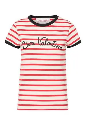 Valentino Garavani Chez Cotton Jersey T-shirt - Red