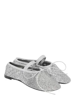 Proenza Schouler Glove Mesh Mary Jane Flats - Silver