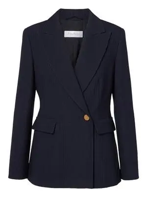 Max Mara Pagano Wool-blend Blazer - Blue