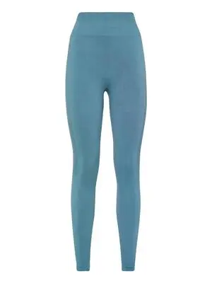 PLEIN SPORT Logo-waistband Performance Leggings - Blue