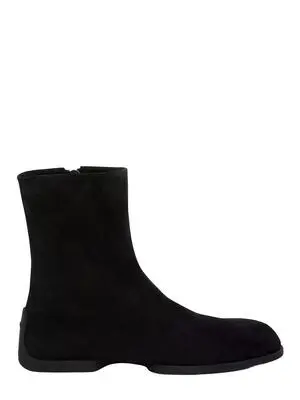 JIL SANDER Suede Ankle Boots - Black