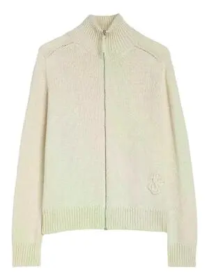 JIL SANDER Zipped Cardigan - Neutrals