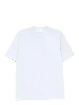 Lacoste Signature-print T-shirt - Blue