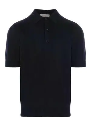 LARDINI Cotton Polo Shirt - Blue
