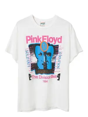 Junk Food Clothing Pink Floyd Division Bell Flea Market Tee - White