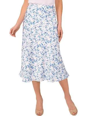 CECE DUPRAZ Bias Midi Skirt - Ocean Blue