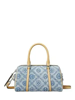 Tory Burch Mini T Monogram Barrel Bag - Denim Powder Blue