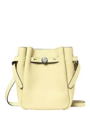 Tory Burch Small Leather Crossbody Lemon Soufle