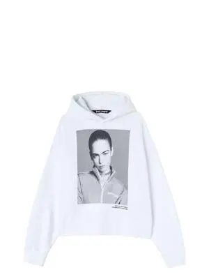 Palm Angels Angels Hoodie - White/black