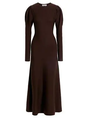 Gabriela Hearst Gabriela Hearst Hannah Wool Midi Dress Chocolate