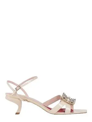 ROGER VIVIER Leather Sandals - White