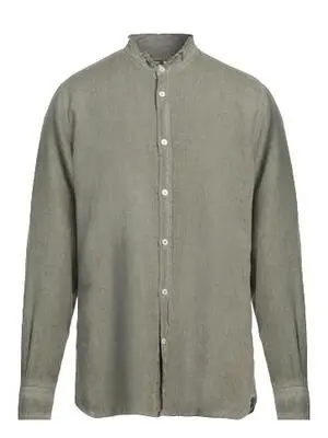 MESSAGERIE Patrizio Piscaglia Shirt Military Size Linen - Green