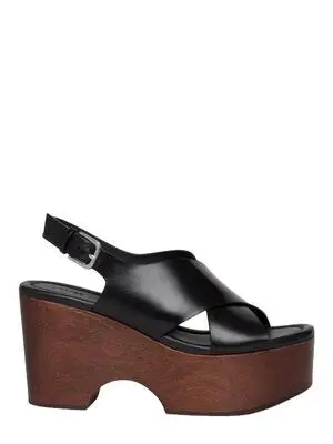 Paige Reid Platform Sandals - Black