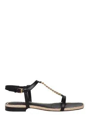 Paige Rumi Flat Sandal - Black
