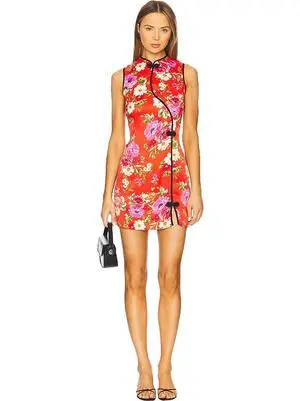 Yumi Kim Hanoi Floral Dress - Lunar Magic Red