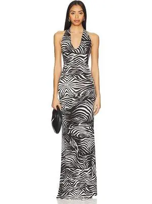 AFRM Rue Dress - Zebra Swirl