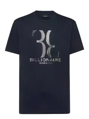 BILLIONAIRE Logo-print T-shirt - Blue