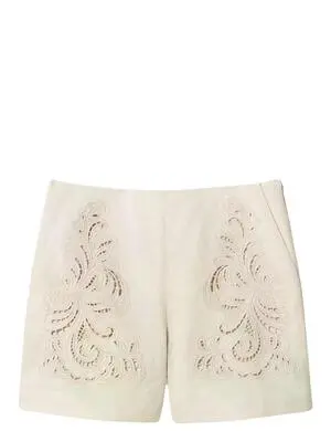 TWINSET Embroidered Shorts - Neutrals