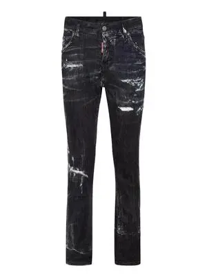 Dsquared2 Distressed Skinny Jeans - Black