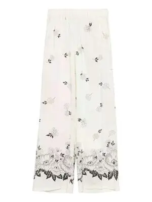 P.a.r.o.s.h Silk Trousers - White