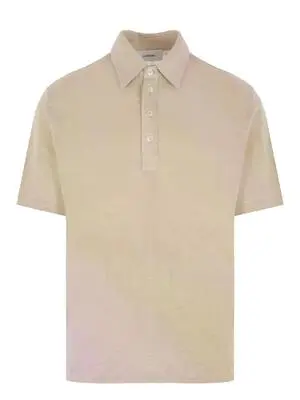 LARDINI Button-down Polo Shirt - Neutrals