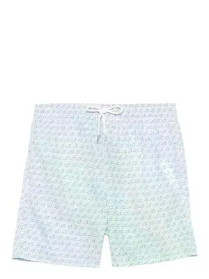 Paul & Shark Graphic-print Swim Shorts - Blue