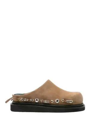 TOGA VIRILIS Suede Slippers - Brown