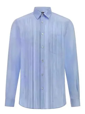 BOGGI MILANO Striped Poplin Shirt