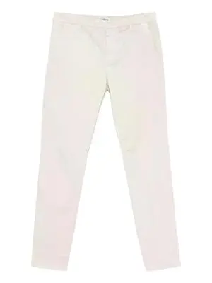 DONDUP Cotton Tapered Trousers - Neutrals