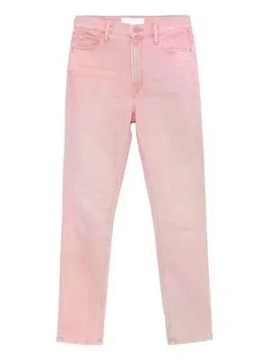 MOTHER The Dazzler Mid-rise Jeans - Pink