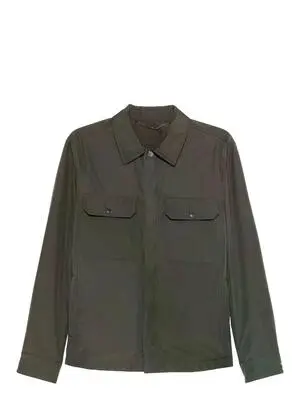 Canali Padded Shirt Jacket - Green