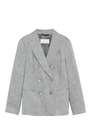 Peserico Peak-lapels Blazer - Grey